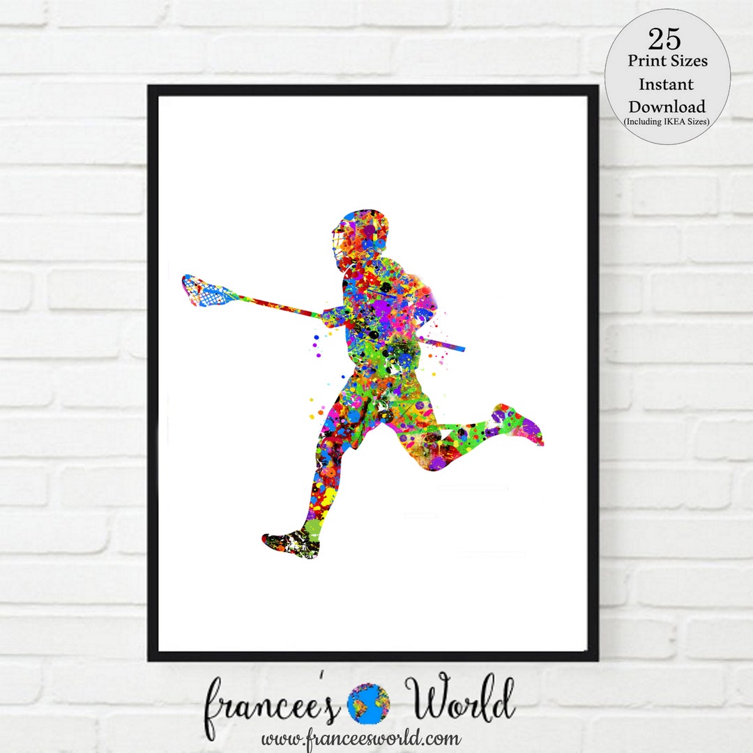 Boy Lacrosse, Boy Athlete, Lacrosse Print Male Lacrosse Print, Lacrosse ...