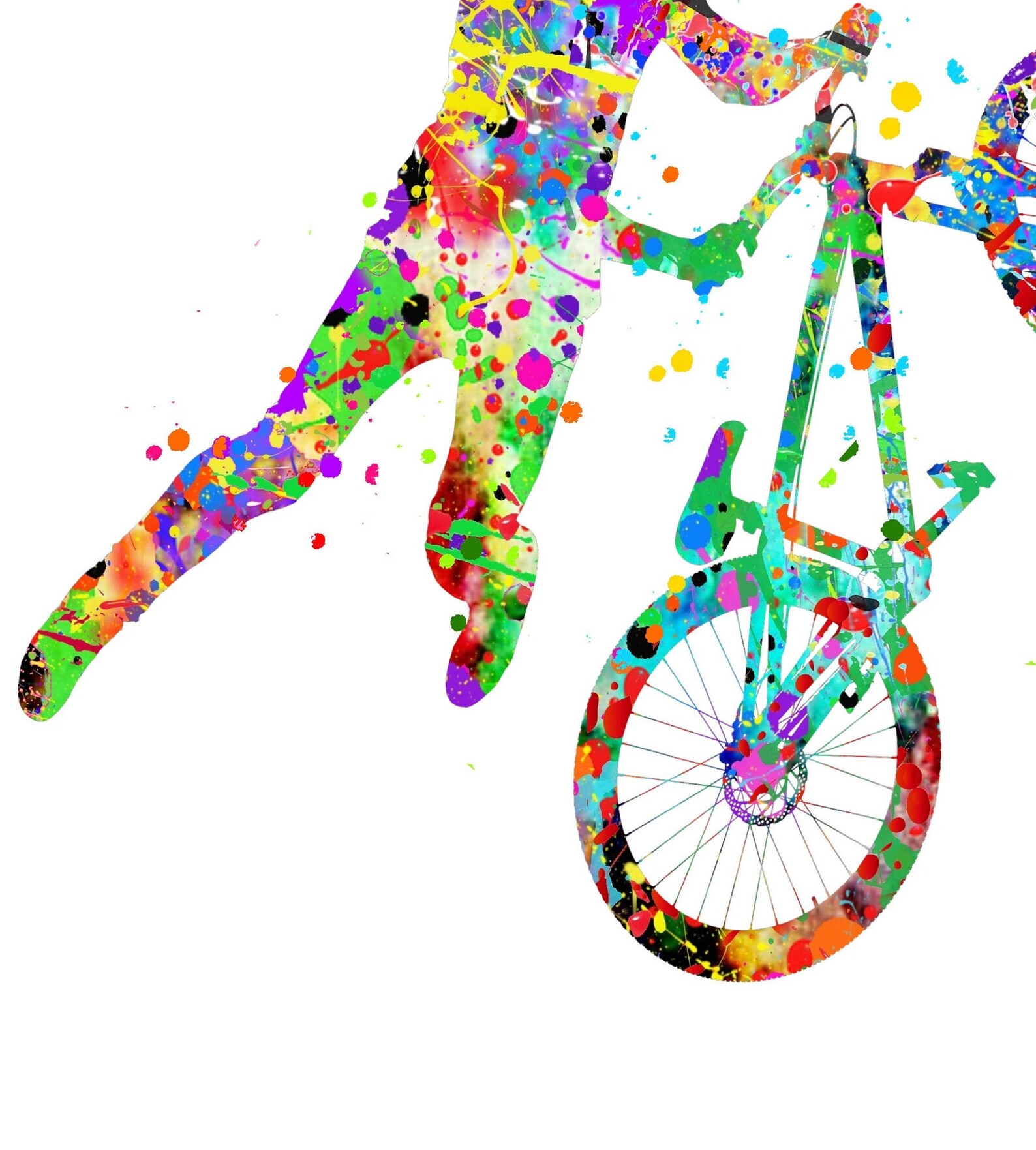 BMX Bike Art BMX Watercolor Bmx Decor Extreme Sports Bmx - Etsy
