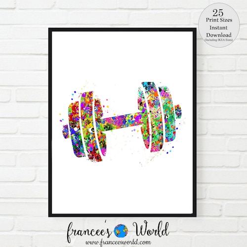 Workout Art Print Exercise Print PRINTABLE Workout - Etsy