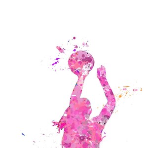 Basketball Print, Girls Basketball Gift, Girls Basketball Printable Art ...