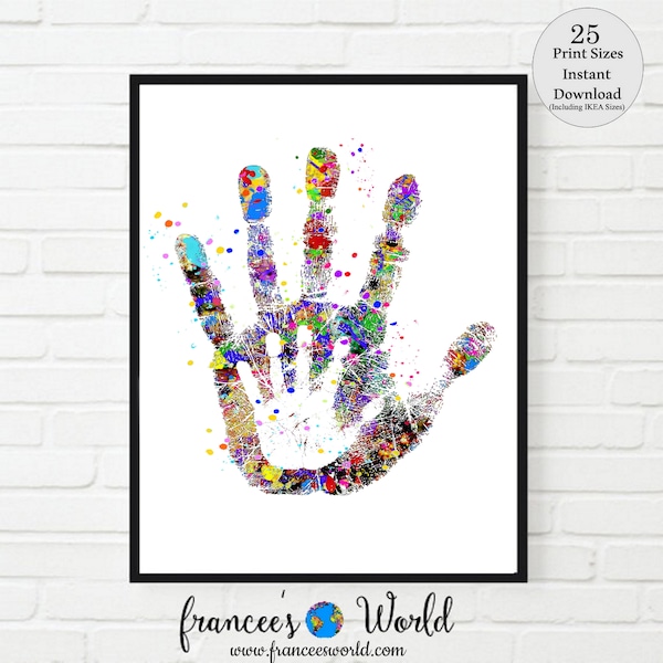 Child Hand Print - Etsy