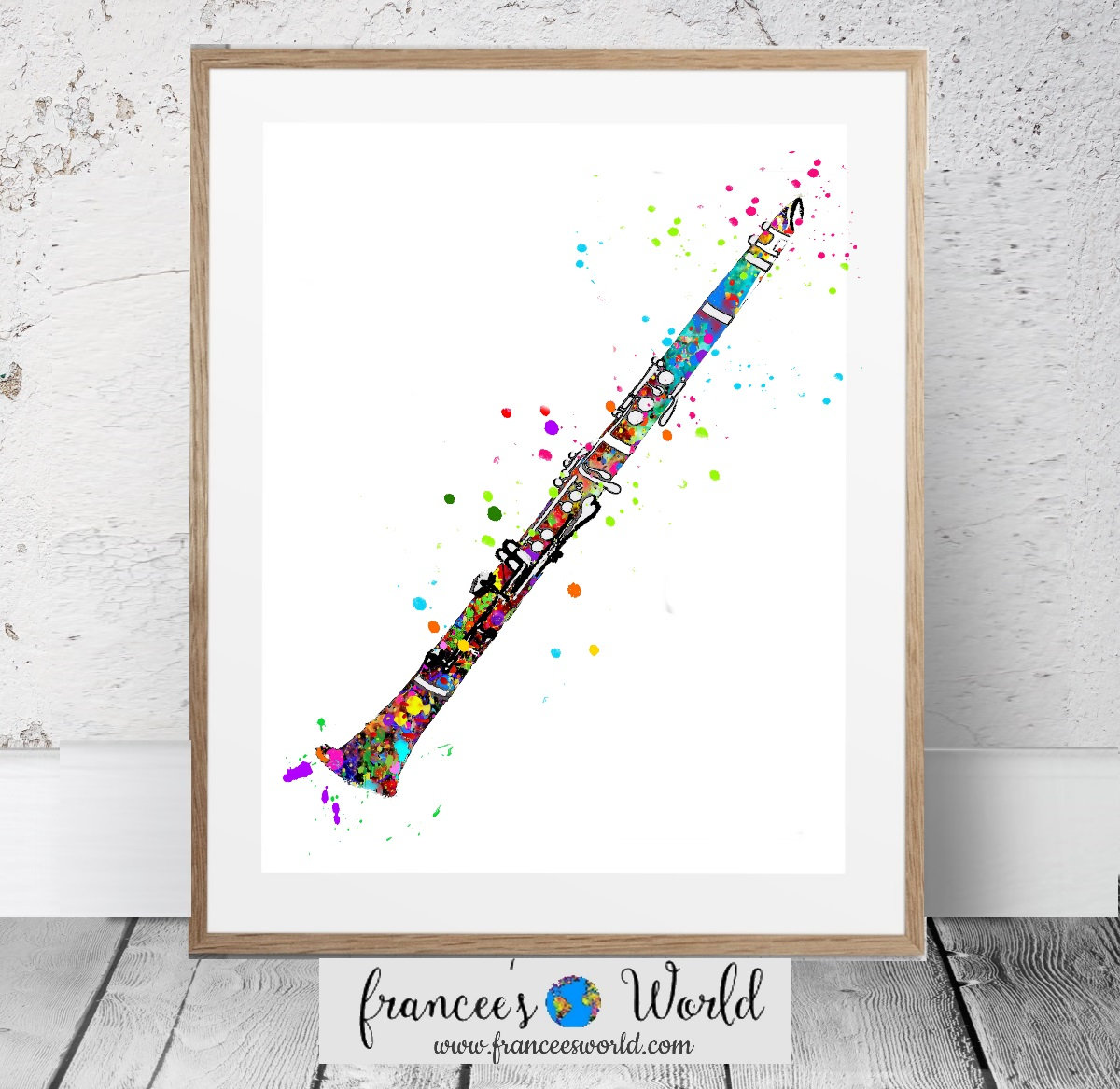 Clarinet Print Clarinet Poster Music Art Clarinet | Etsy