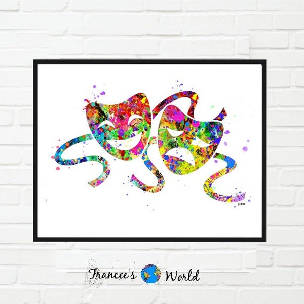 Comedy Tragedy Masks - Etsy