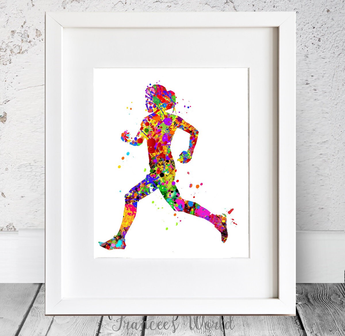 Runner Print Little Girl Runner Art Running Art Little Girl | Etsy