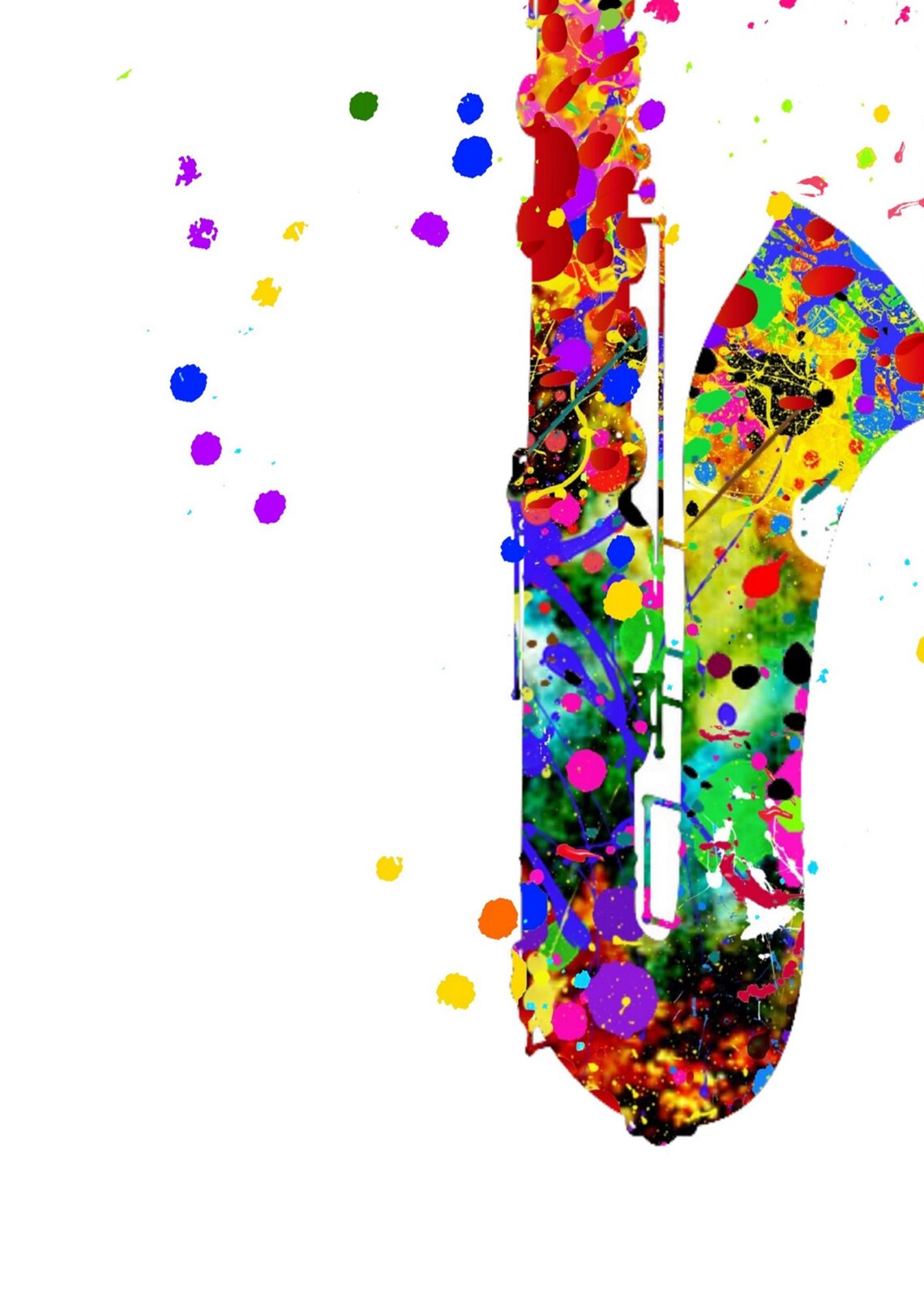 Saxophone Print Musical Instrument Saxophone Printable - Etsy