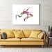 High Jump Print, Woman High Jump, Sport Art, Track and Field Art, High ...