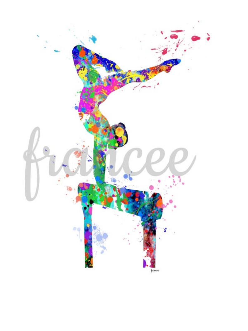 Gymnastics Gift Gymnastic Picture-art Poster INSTANT - Etsy