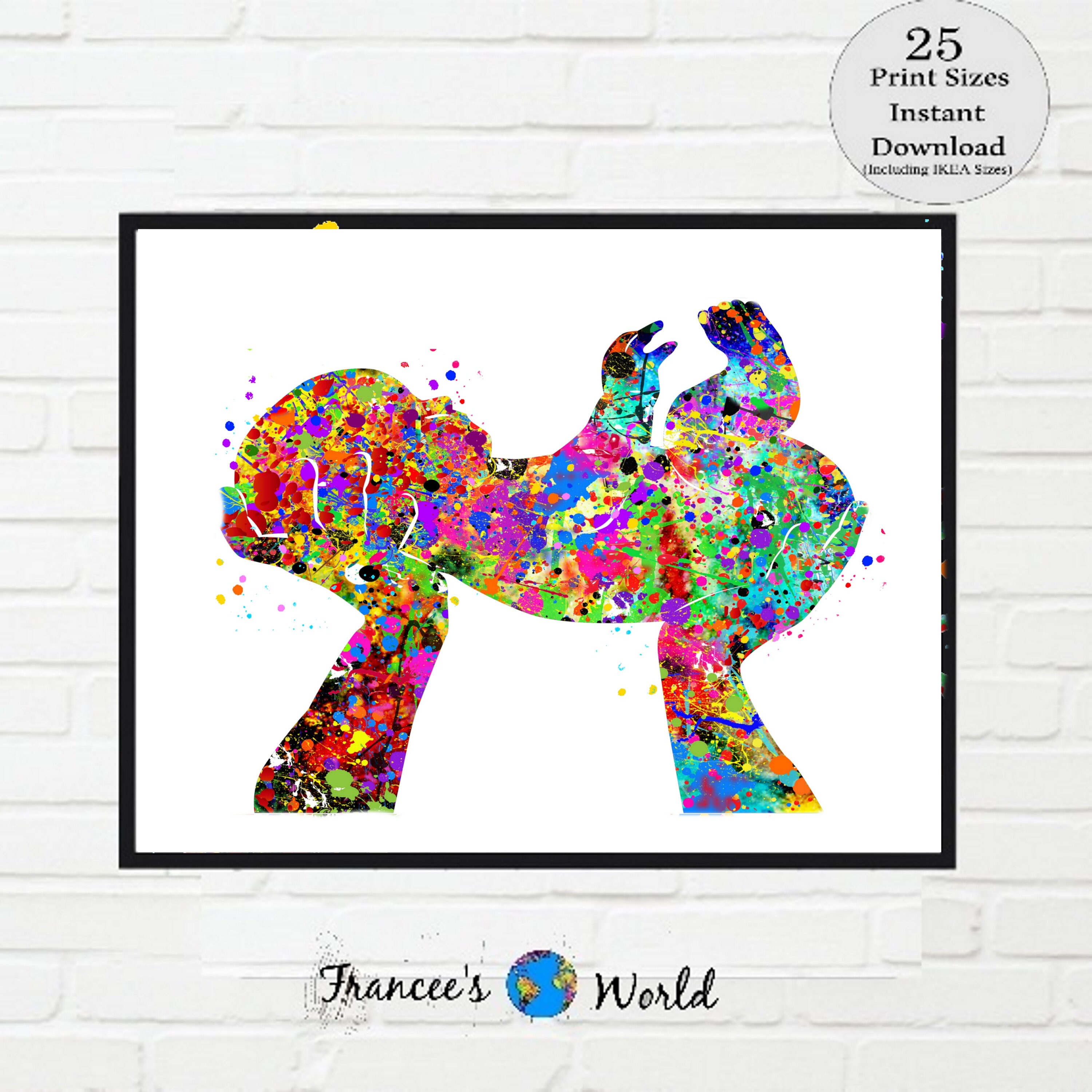 Baby Print Watercolor Printable Art Print Pediatrician Gift - Etsy