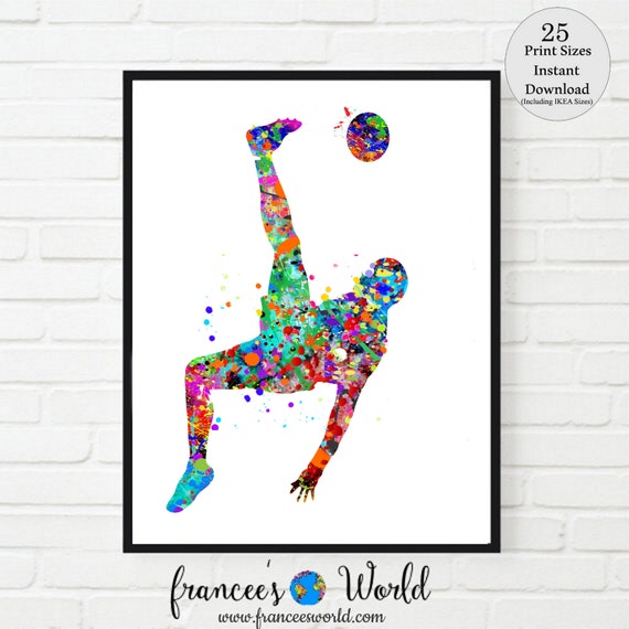 Soccer PRINT Boy Soccer PRINTABLE Soccer Wall Art Soccer - Etsy