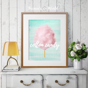 Nursery PRINTABLE, Cotton Candy Print, Girls Room Decor, Cotton Candy ...