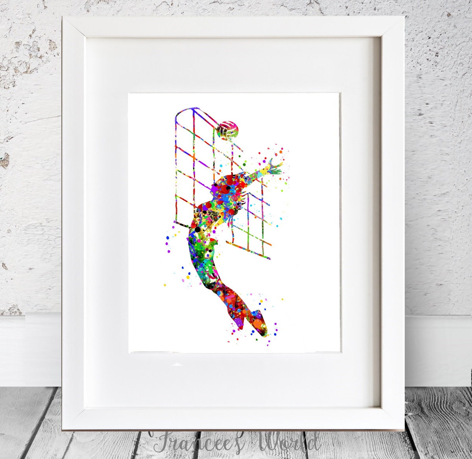 Volleyball Girl Print PRINTABLE Volleyball Art Girl - Etsy