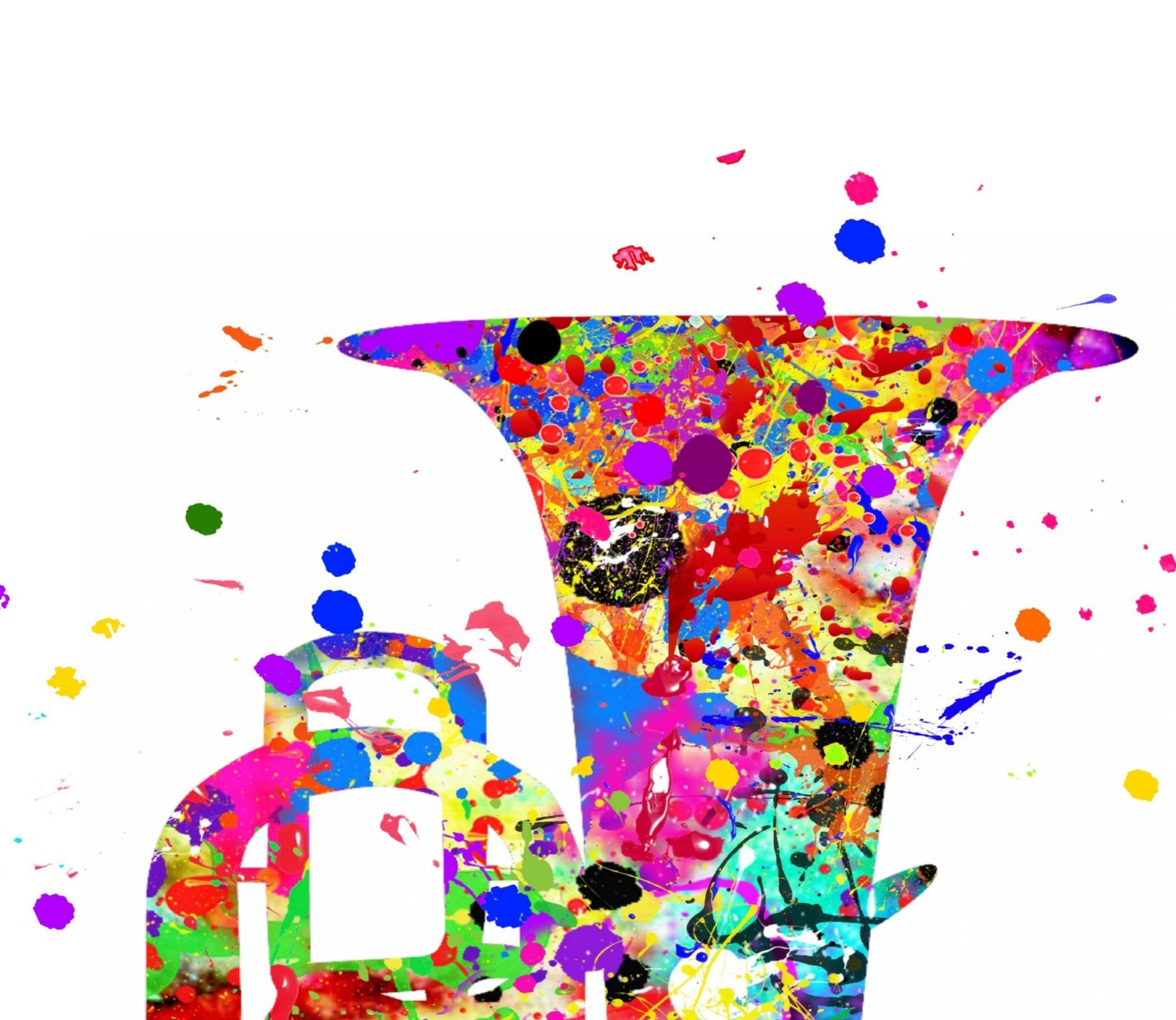 Tuba Print Musical Instrument Tuba Poster Music Wall Decor | Etsy