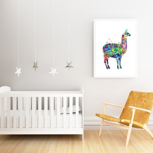 Llama Watercolor Art Home Decor Wall Decor INSTANT DOWNLOAD - Etsy Canada