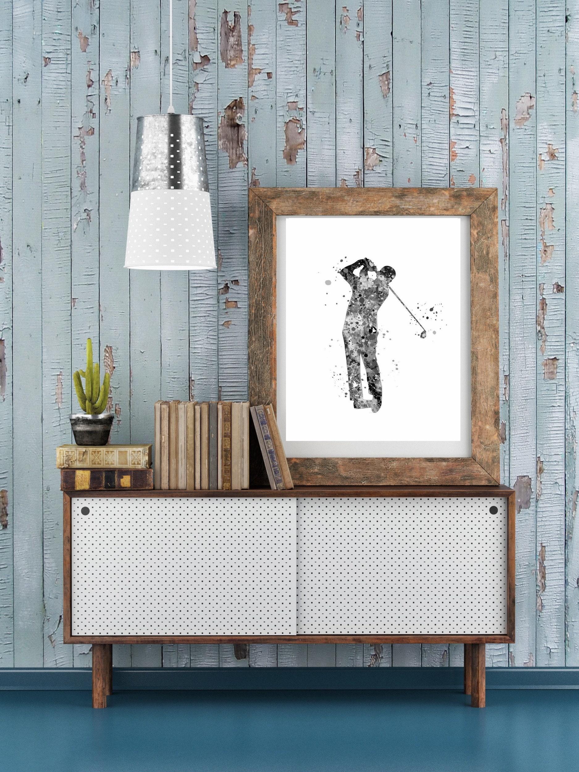 Golf Print Golf Gift Golf Printable Golf Gift Black and - Etsy