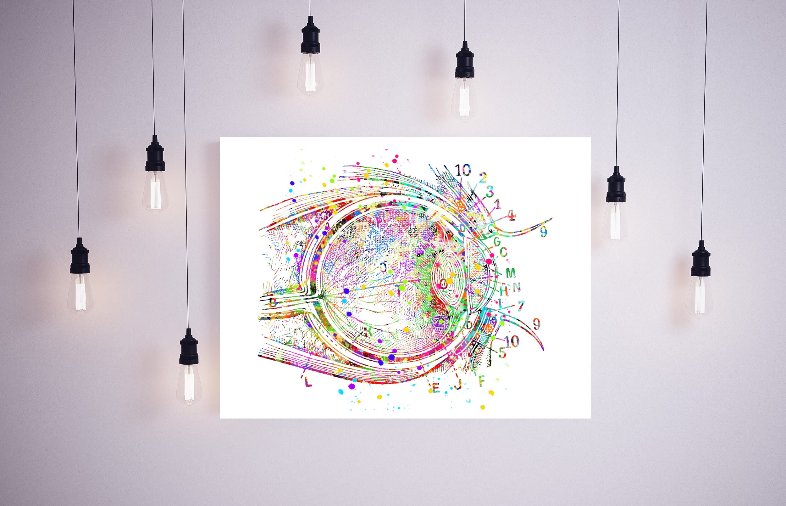 Eye Print Eye Diagram Watercolor Print Eye Anatomy Optometrist - Etsy