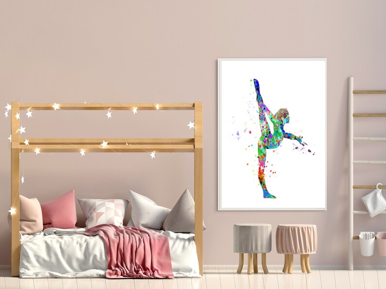 Gymnastics Postergymnastic Printgymnastics Art Gymnastic - Etsy