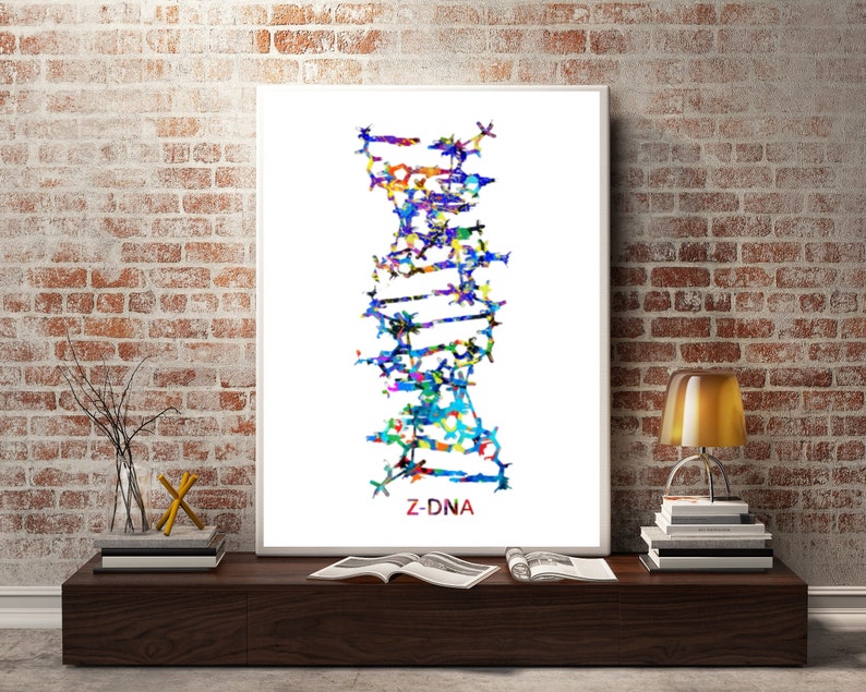 DNA Print DNA A B Z Dna Art PRINTABLE Medical Art Doctor Gift - Etsy