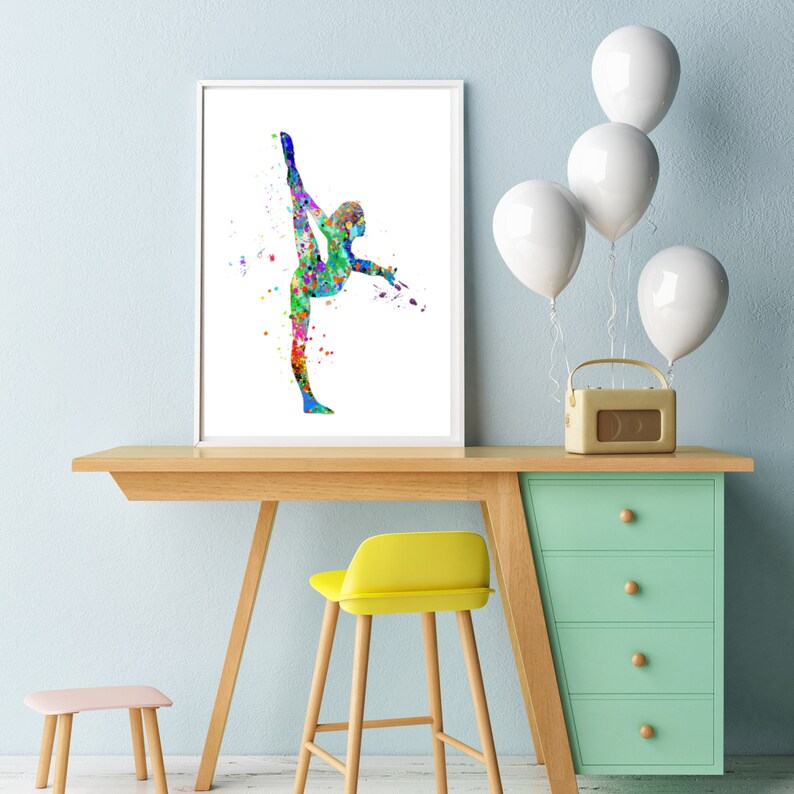 Gymnastics Postergymnastic Printgymnastics Art Gymnastic - Etsy