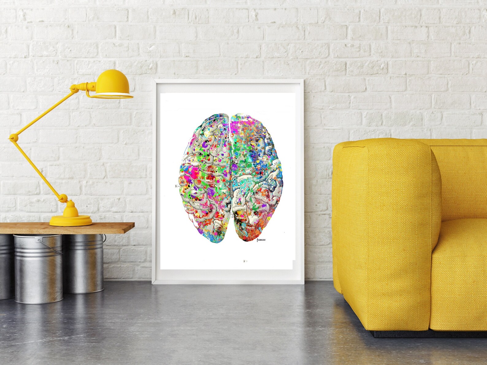 Doctor's Gift-brain Print Art Brain Printable Vintage | Etsy