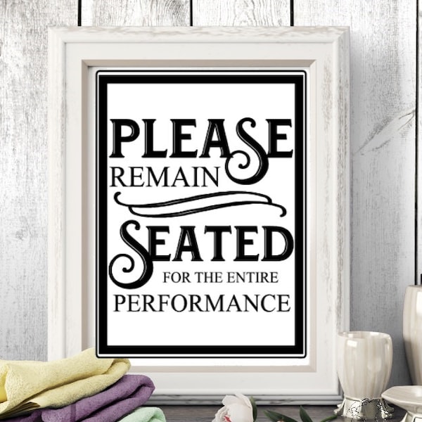 Please Remain Seated - Etsy