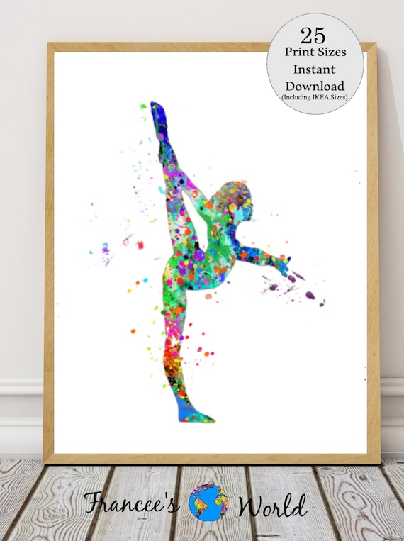 Gymnastics Postergymnastic Printgymnastics Art Gymnastic - Etsy
