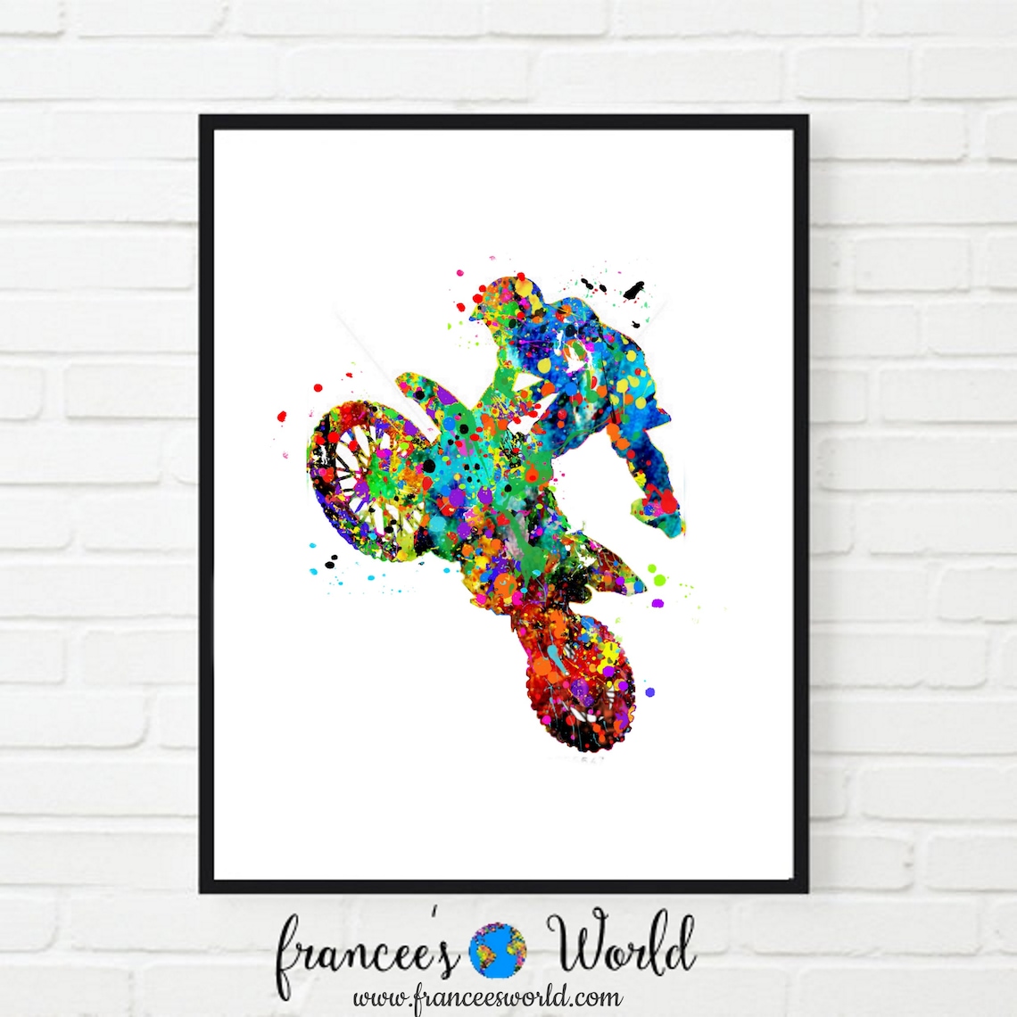 Motorbike Art Motocross Printable Motorcycle - Etsy