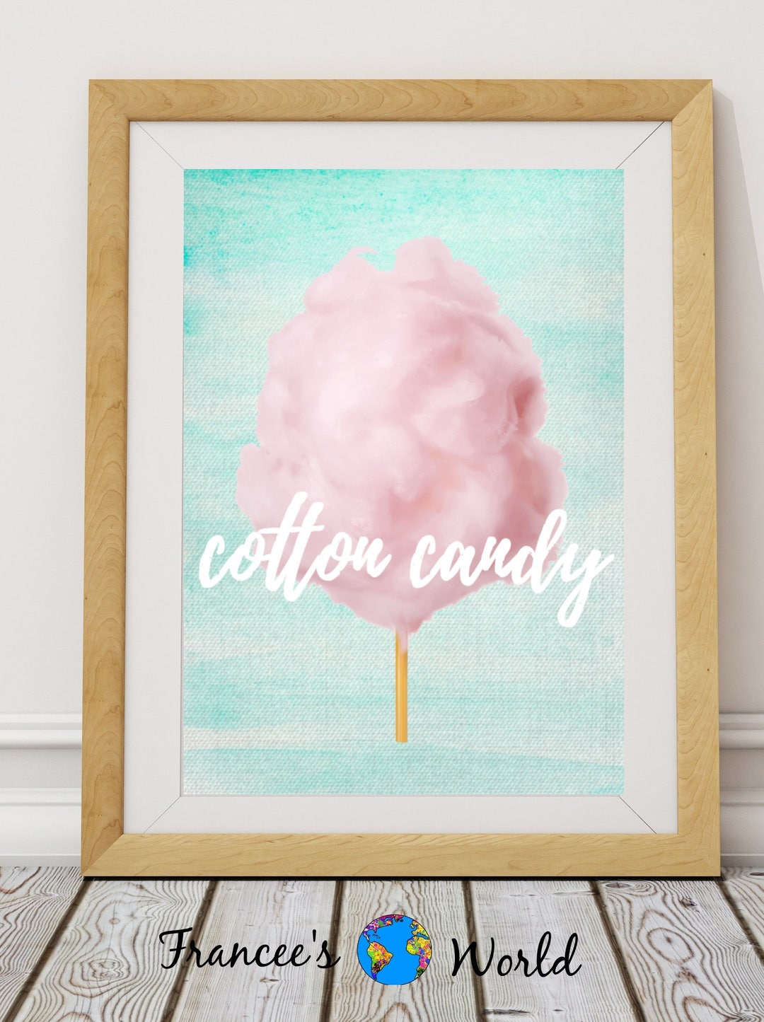 Nursery PRINTABLE, Cotton Candy Print, Girls Room Decor, Cotton Candy ...