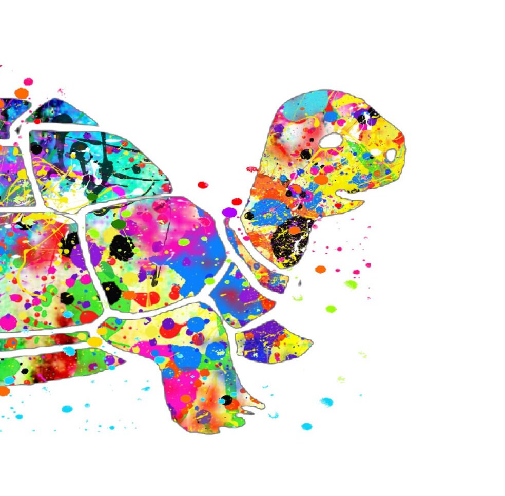 Turtle PRINT Turtle PRINTABLE Turtle Wall Art Turtle Gift | Etsy