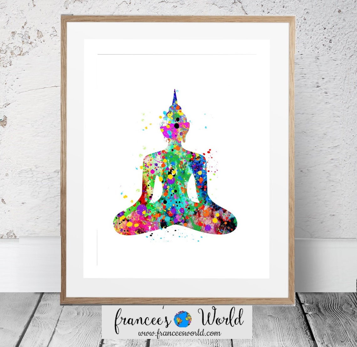 Yoga Watercolor Print Set Yoga Yoga Gift Ohm Print | Etsy