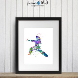 Karate Print,karate PRINTABLE, Girl Karate Gift, Taekwondo Girl Print ...