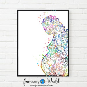 Pregnant Print, Pregnancy Print, Printable Pregnant Art, Pregnancy Gift ...