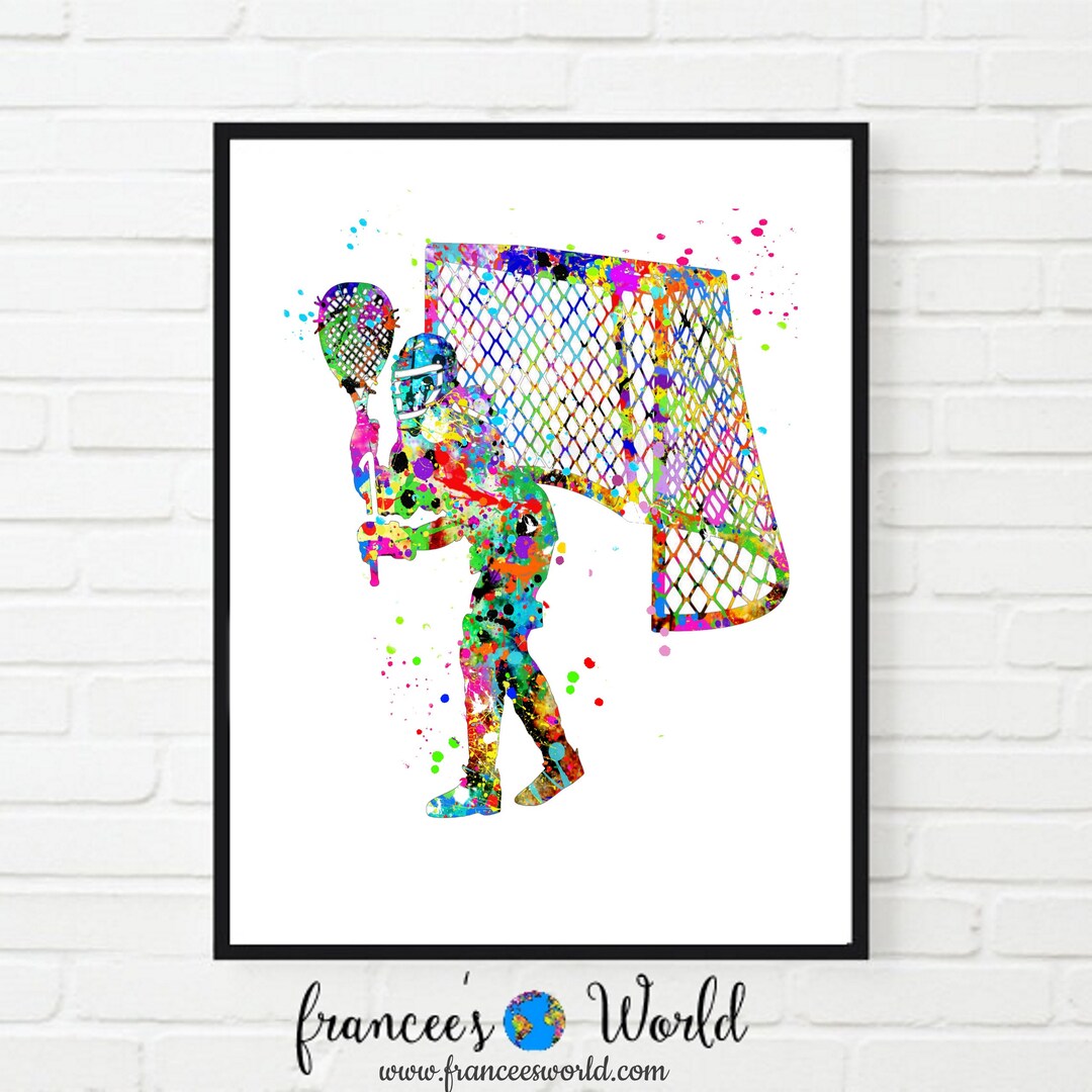 Lacrosse Goalie Print Girl Lacrosse Print, Lacrosse Gift,printable ...