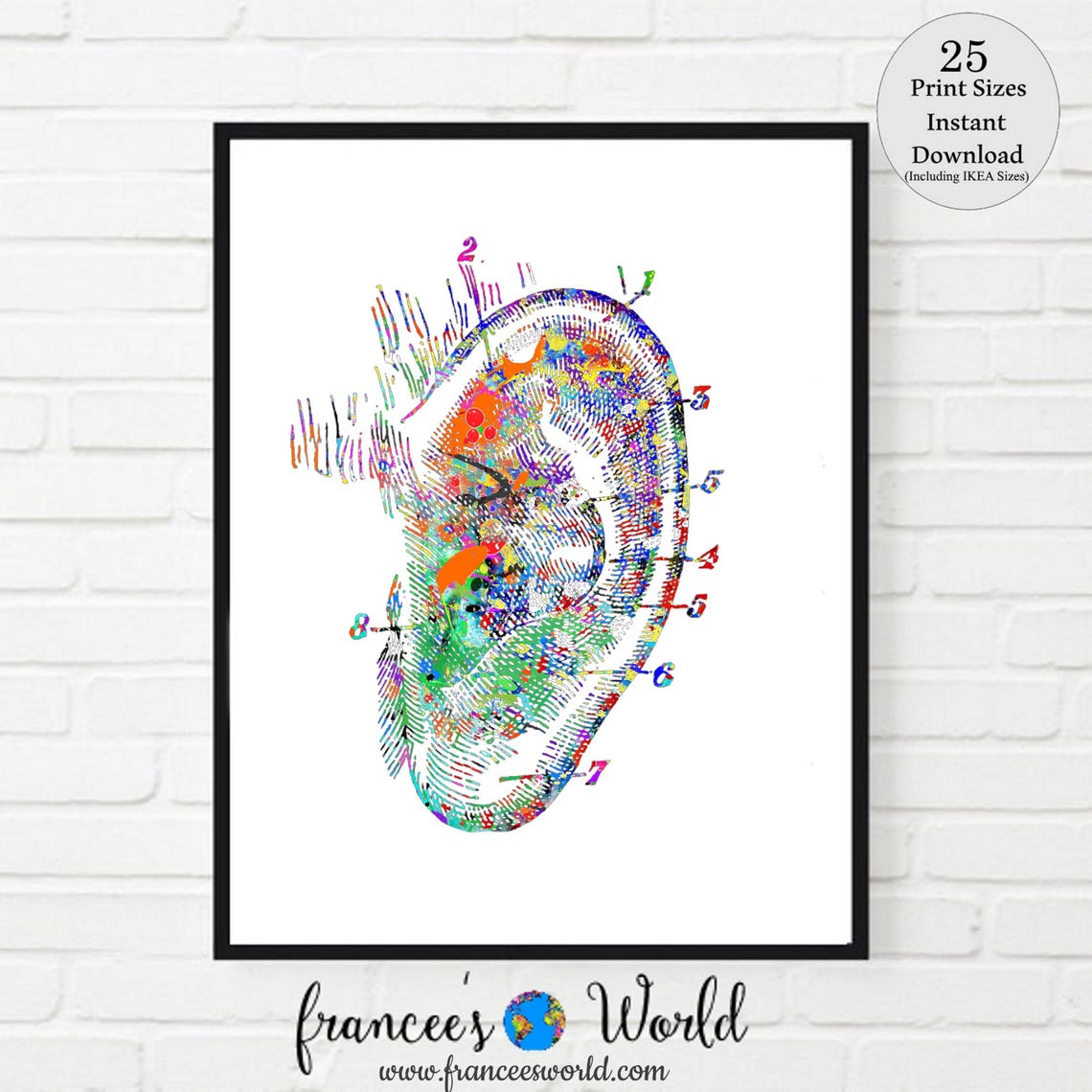 Ear Doctor, Ear Nose Throat Dr Wall Art, Audiology, ENT Office Decor ...