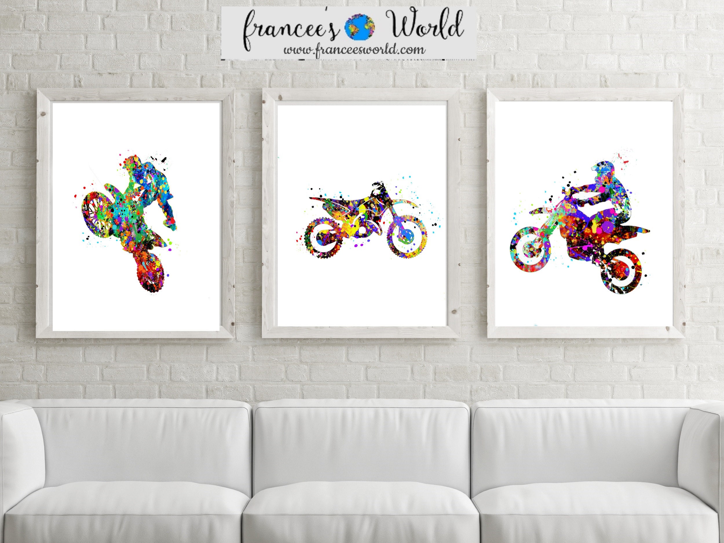 Motorbike Art Motocross Printable Motorcycle - Etsy