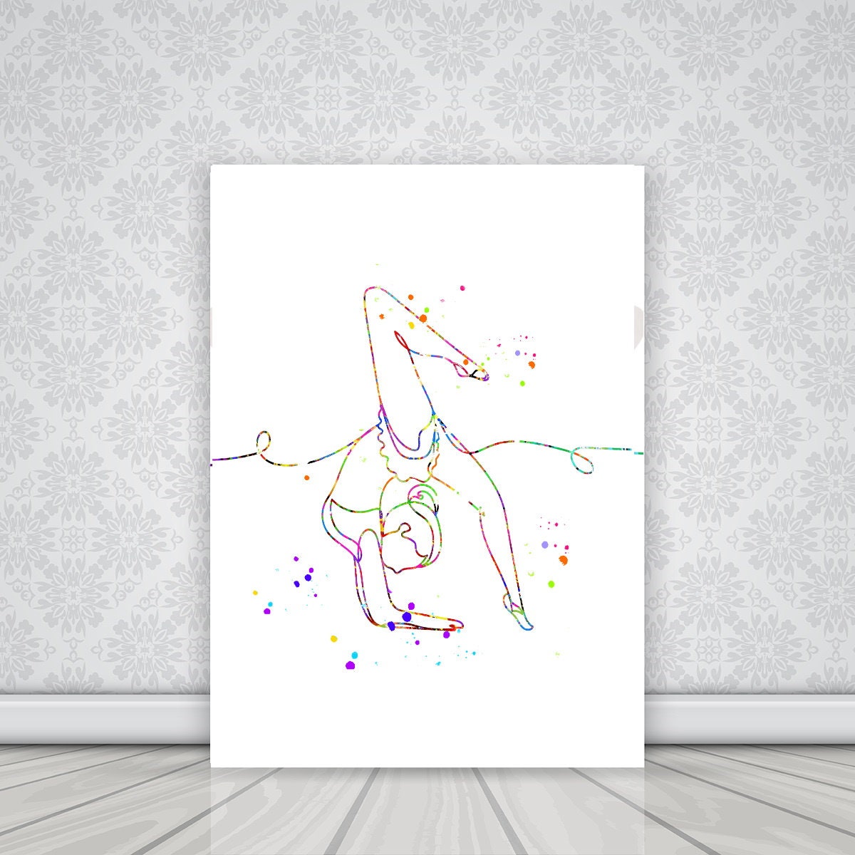 Gymnastics Art Gift-gymnast Printable-gymnastic Giftline - Etsy