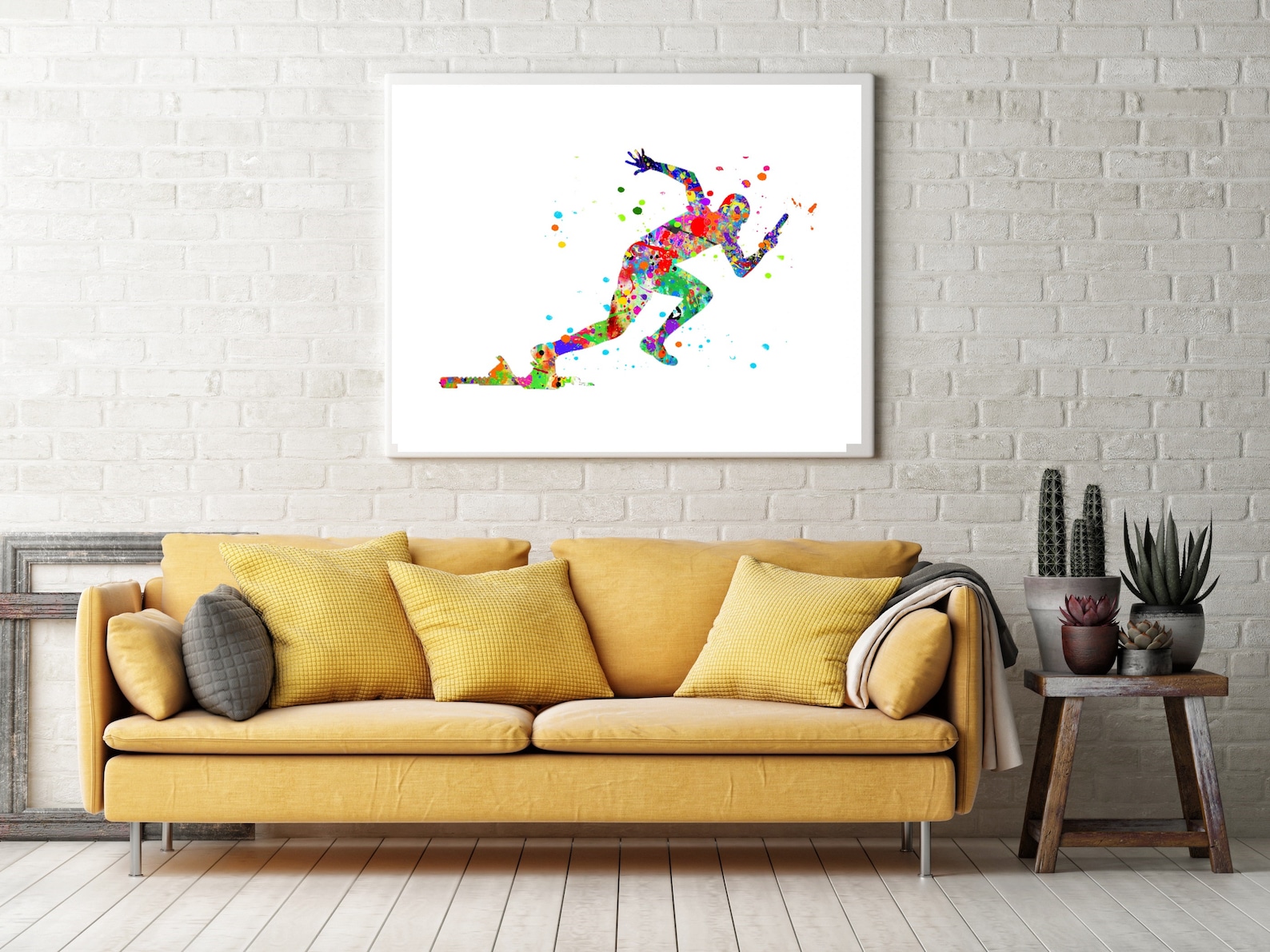 Runner Print Track and Field Runner Relay Runner Sport - Etsy