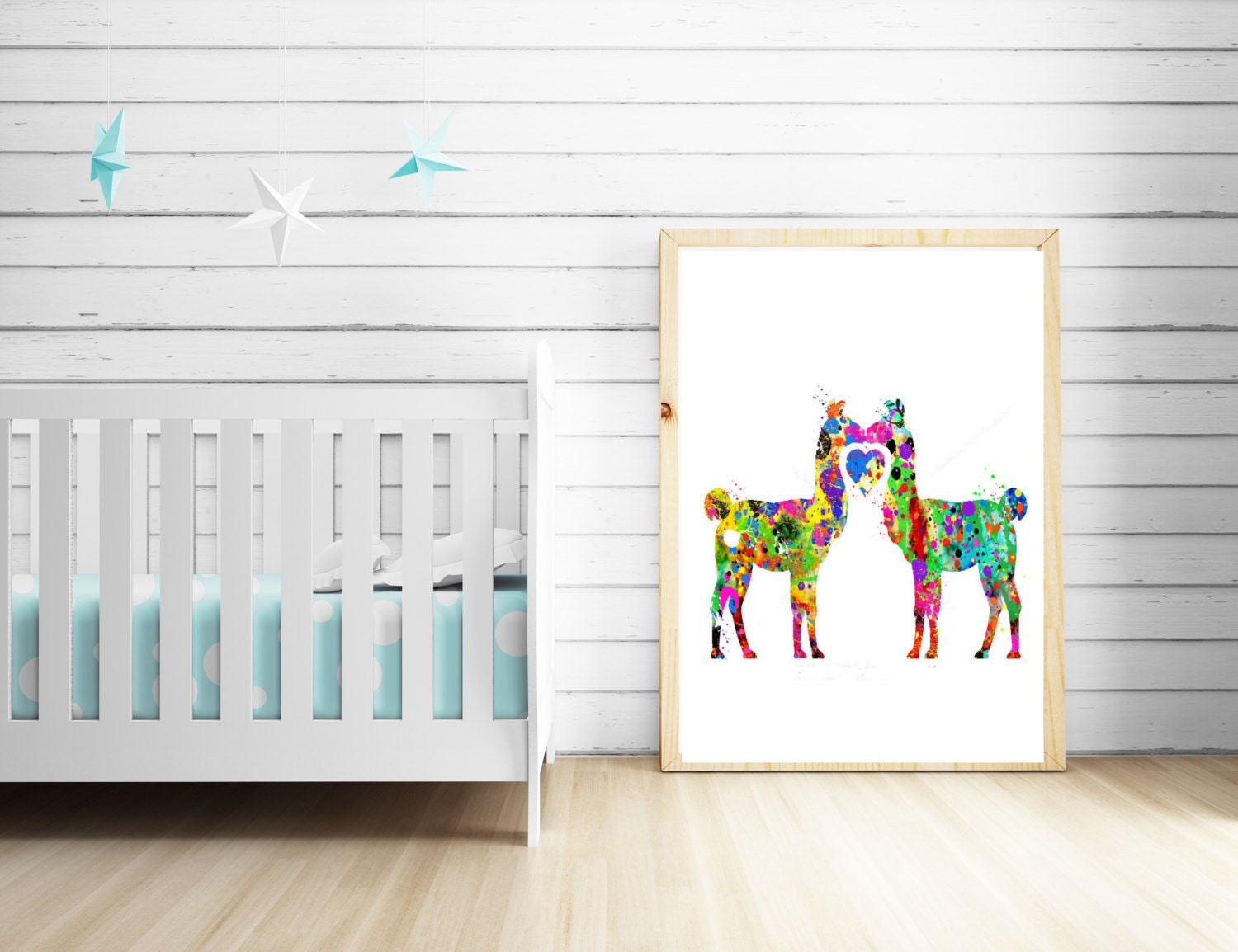 Llama PRINTABLE Watercolor Art Home Decor Wall Decor INSTANT - Etsy
