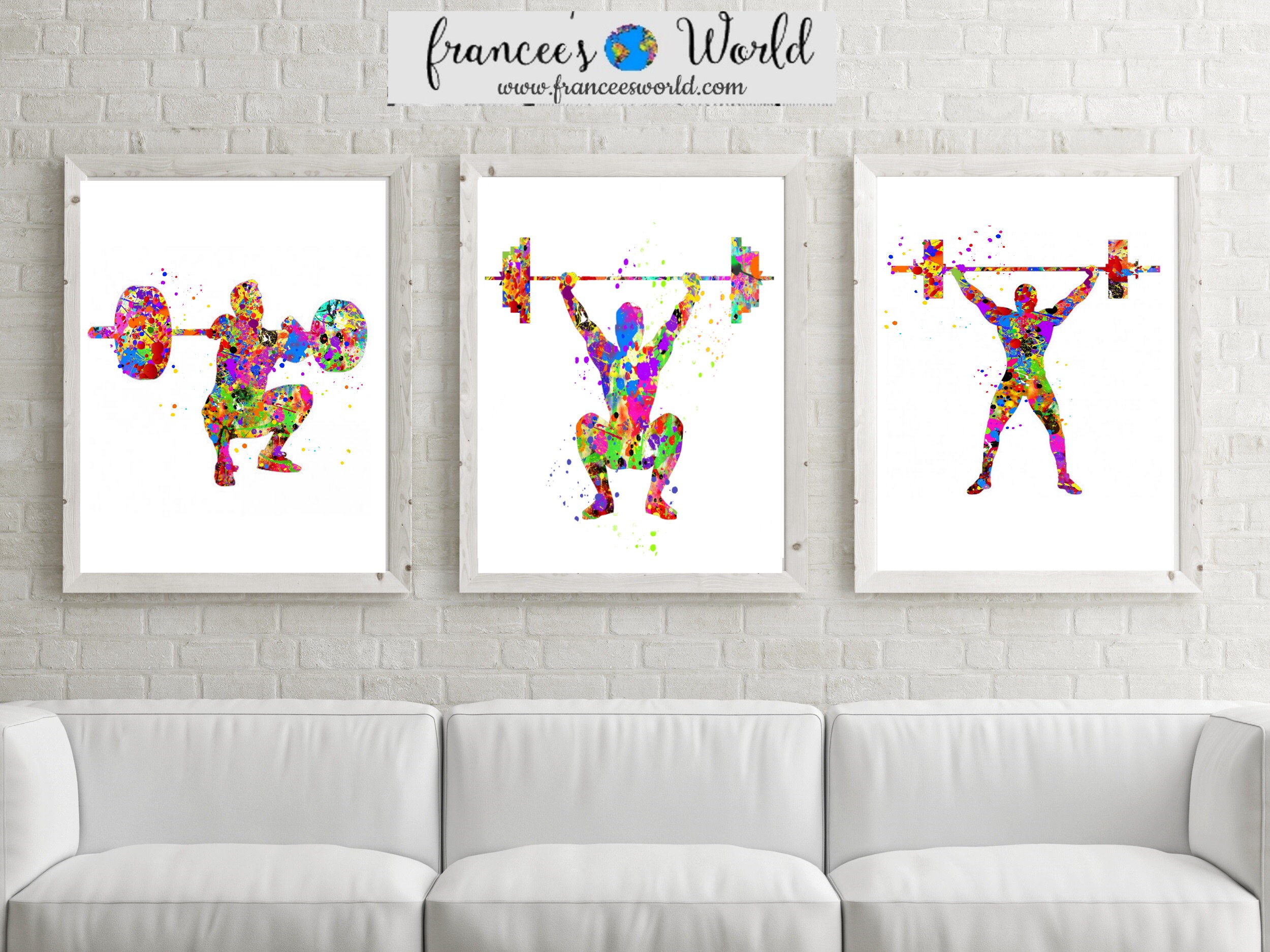 Weightlifting Print Printable Weightlifter Print Man Exercise | Etsy