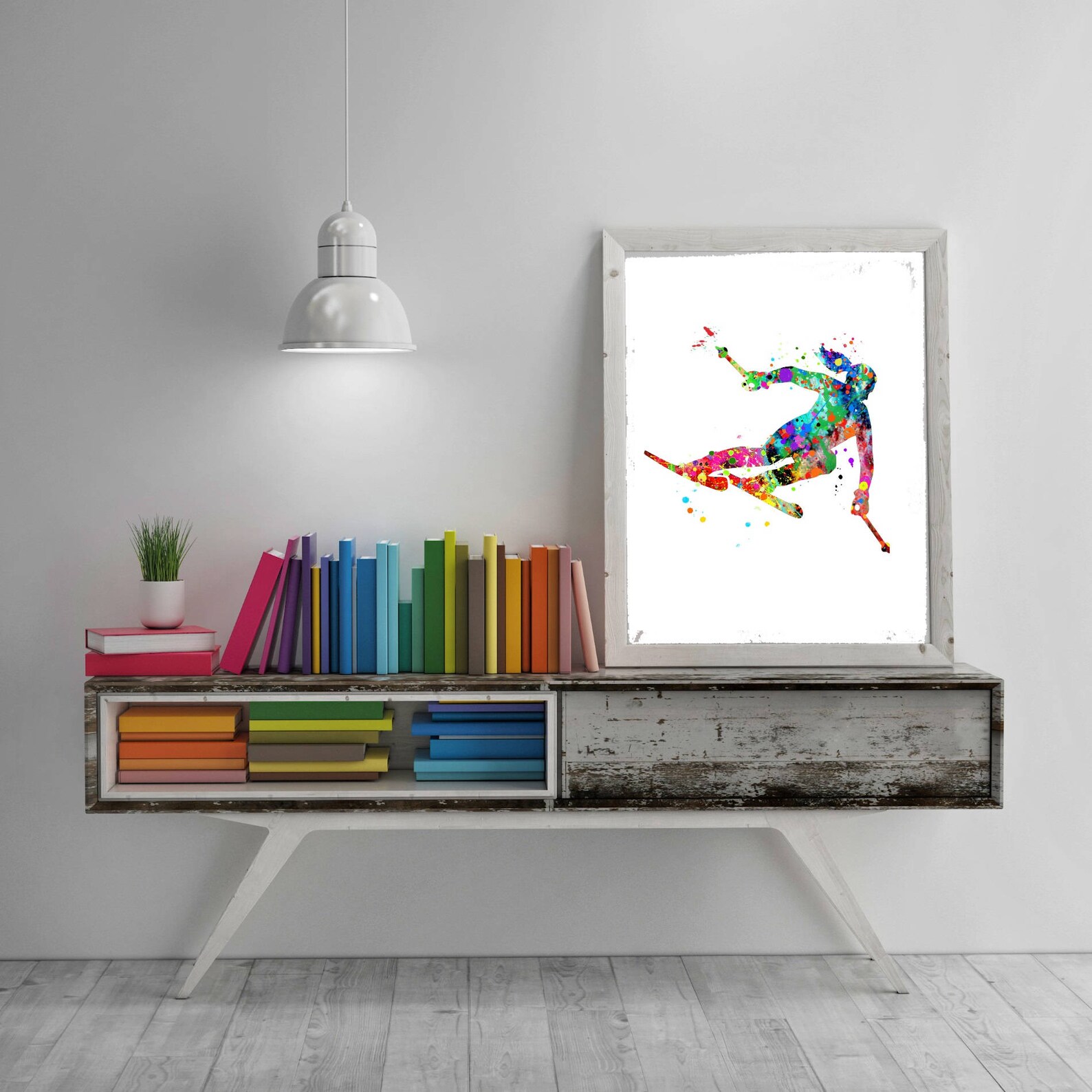Ski Giftskier Printable Alpine Skier Ski Printablegirl - Etsy