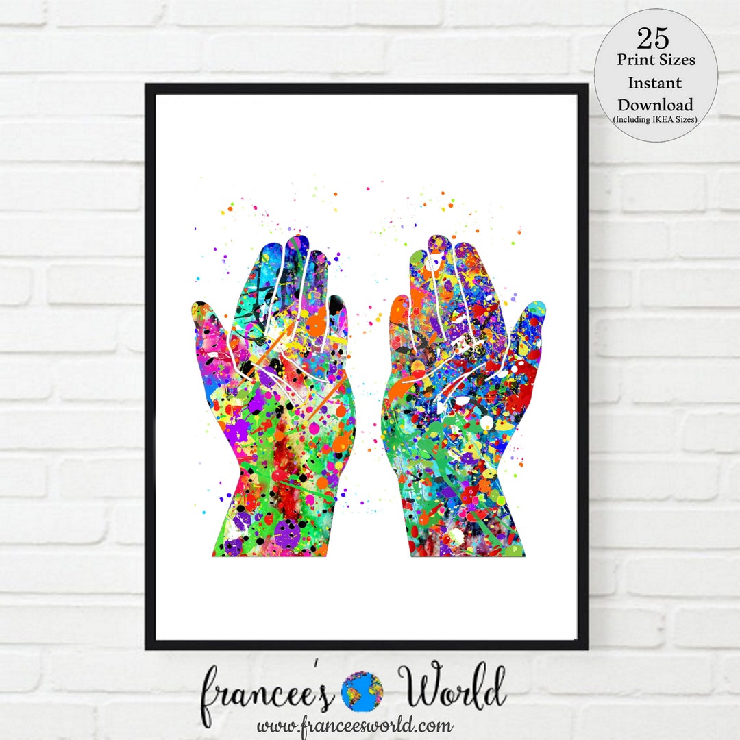 Praying Hands Print, PRINTABLE, Religious Art, Pray, Christian, Church ...
