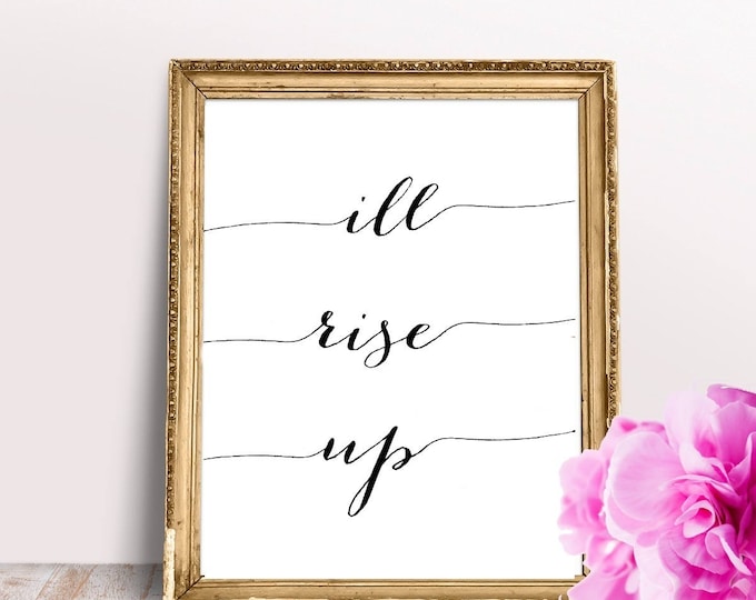 And I'll Rise up / Rise up / Quotes / Inspirational Sign / Wood Signs ...