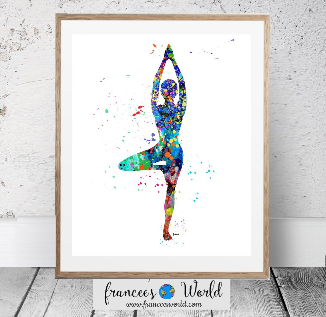Yoga Pose Art Prints: Colorful Dorm Decor (digital Download) - Etsy