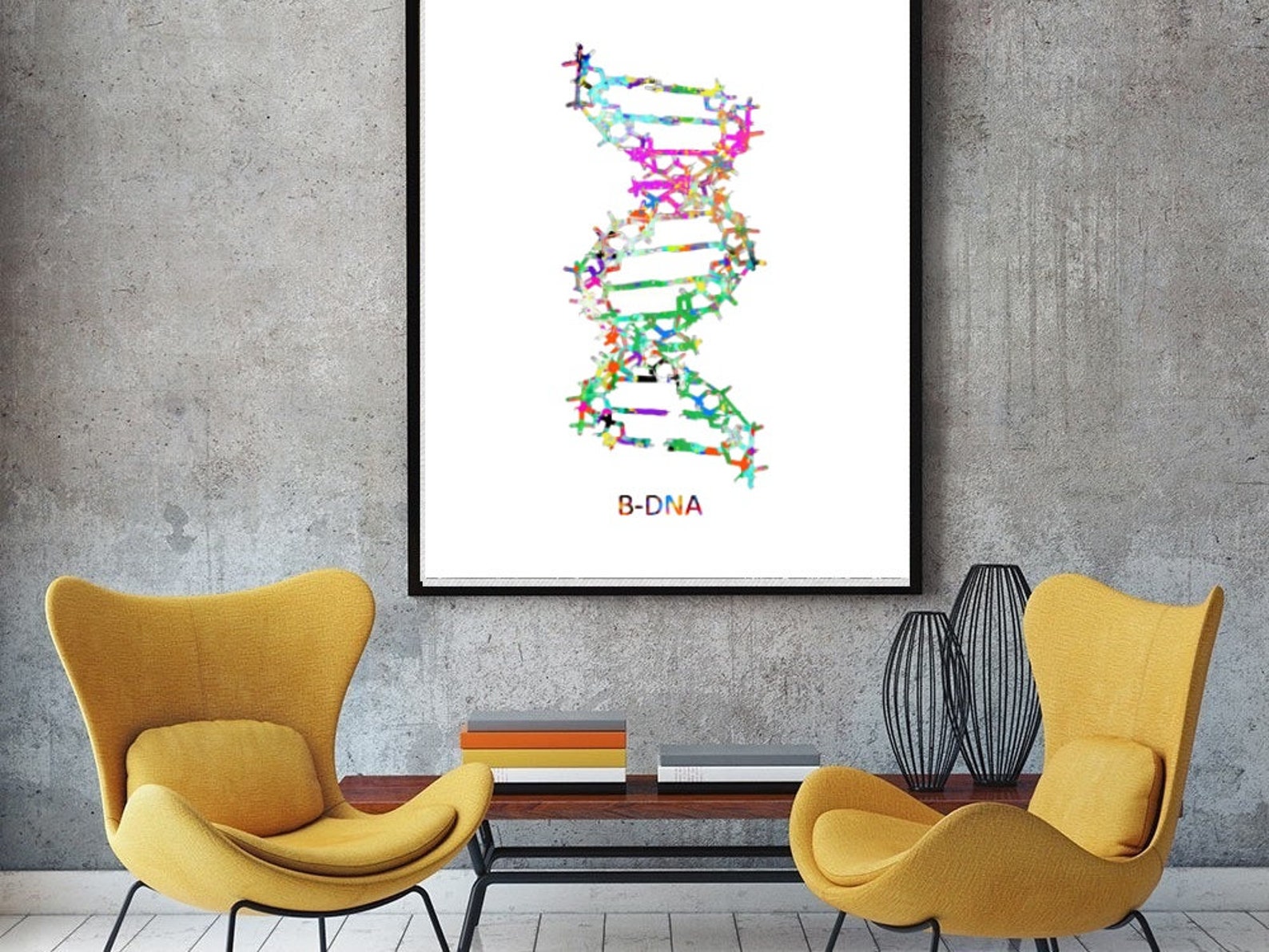 DNA Print DNA A B Z Dna Art PRINTABLE Medical Art Doctor Gift | Etsy