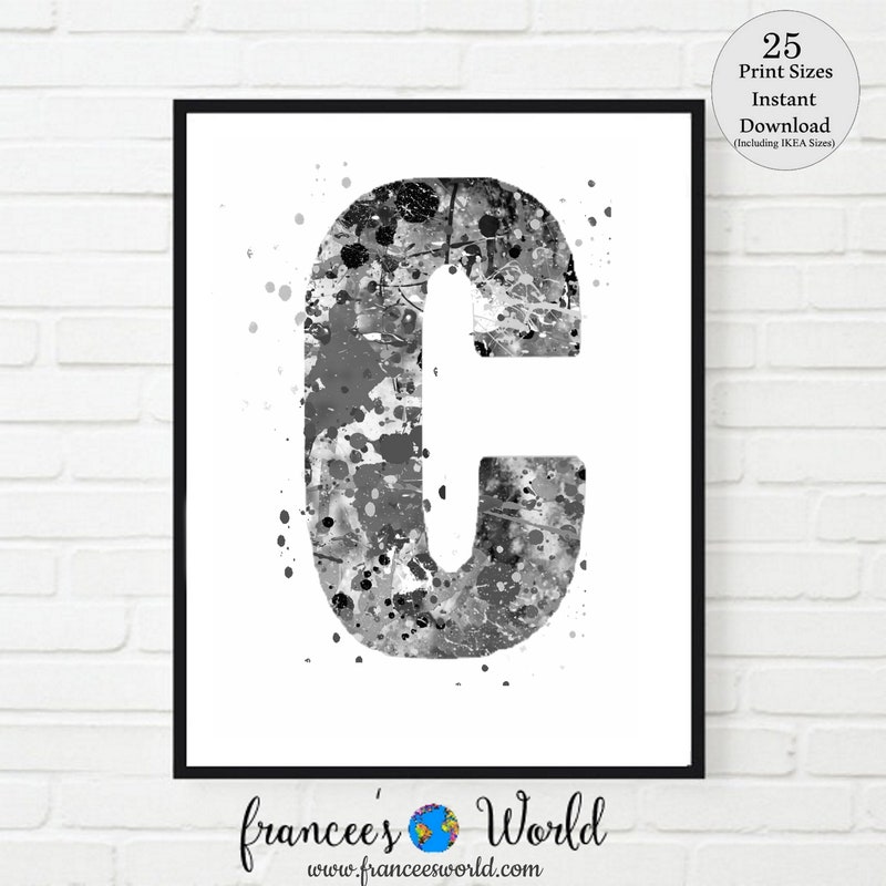 Letter C Print - Etsy