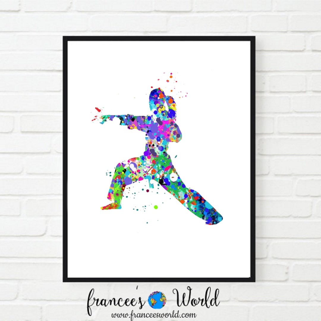 Karate Print,karate PRINTABLE, Girl Karate Gift, Taekwondo Girl Print ...