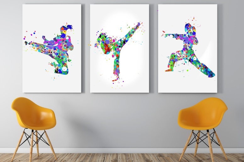Karate PrintKarate PRINTABLE Girl Karate Gift Taekwondo | Etsy