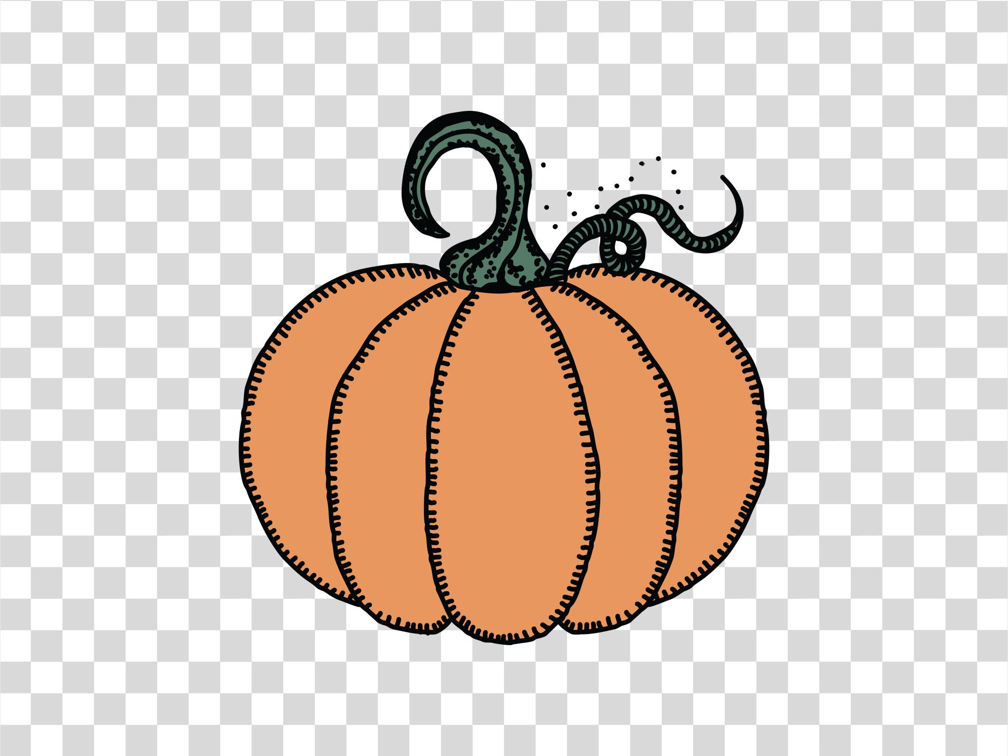 Premium Pumpkin Graphic Includes 9 File Formats for Design, Print, Die ...