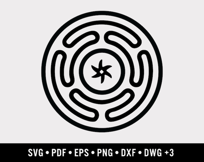 Hekate Goddess Wheel Symbol With Moon Phases Pendant Necklace + Box ...