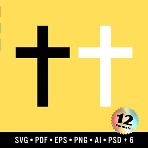 Christianity Latin Cross Vector Graphic | 12 Formats Inc. SVG | Cut ...
