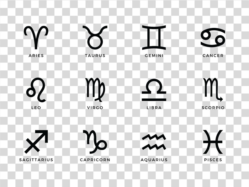 Premium Zodiac Signs Graphics Bundle | Includes 9 File Formats | for ...